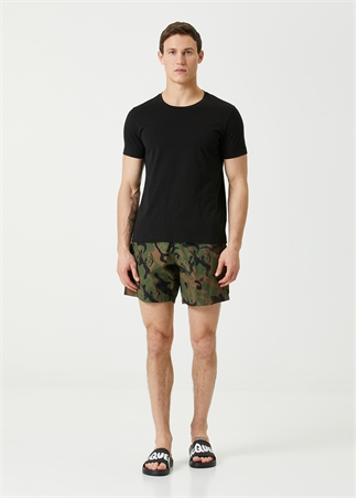 Alexander McQueen Erkek Siyah Haki Kamuflaj Desenli Mayo S EU Alexander McQueen Erkek Siyah Haki Kamuflaj Desenli Mayo S EU