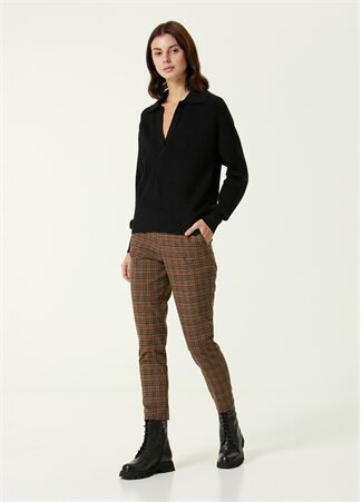 Network Kadın Slim Fit Siyah Kazak L EU