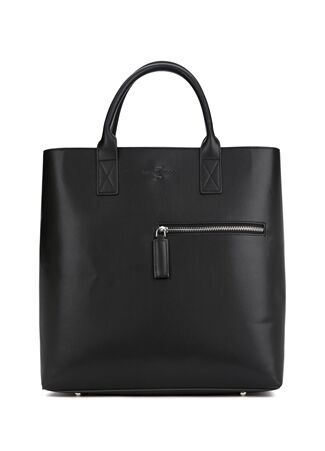 George Hogg Erkek Siyah Logolu El Çantası EU