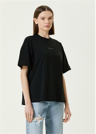 Kenzo Kadın Siyah Bisiklet Yaka T-shirt XS EU