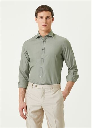 Pal Zileri Erkek Haki Gömlek 40 IT
