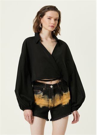 Academia Kadın Siyah Beli Bağcıklı Kruvaze Bluz 34 Eu Academia Kadın Siyah Beli Bağcıklı Kruvaze Bluz 34 Eu