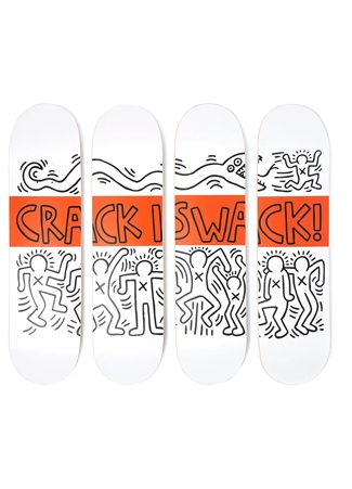 The Skateroom Erkek Keith Haring Crack Is Wack 4lü Kaykay Beyaz EU The Skateroom Erkek Keith Haring Crack Is Wack 4lü Kaykay Beyaz EU