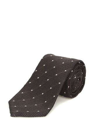 Canali Erkek Colorblocked Desenli İpek Kravat EU