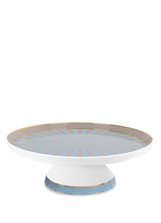 Pip Studio Love Bird Mavi Çizgili Mini Porselen Kek Standı Pip Studio Love Bird Mavi Çizgili Mini Porselen Kek Standı