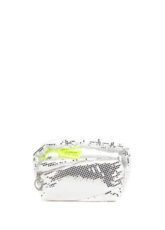 Off-White Kadın Silver Logolu El Çantası Gri EU