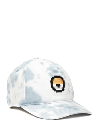 8-Bit by Mhrs Erkek Mavi Beyaz İşleme Detaylı Şapka EU 8-Bit by Mhrs Erkek Mavi Beyaz İşleme Detaylı Şapka EU