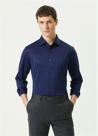 Corneliani Erkek GÖMLEK Lacivert 42 IT Corneliani Erkek GÖMLEK Lacivert 42 IT