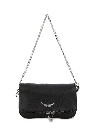 Zadig&Voltaire Kadın Siyah Logo Detaylı Deri Çanta EU