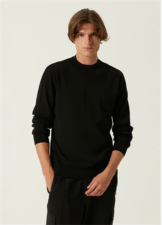 Network Erkek Slim Fit Siyah Kazak S EU