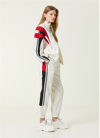 Balenciaga Kadın Beyaz Şeritli Eşofman Altı S EU