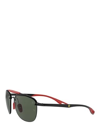 Ray-Ban Erkek Scuderia Ferrari Siyah Güneş Gözlüğü 59 EU
