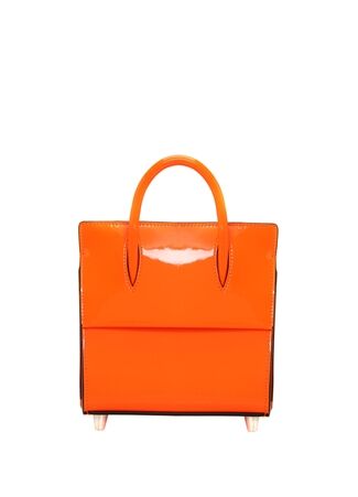 Christian Louboutin Kadın Paloma Mini Turuncu Deri Omuz Çantası EU