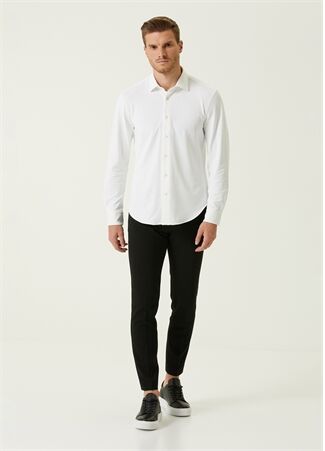 Network Erkek Slim Fit Siyah Normal Bel Pantolon 46 EU