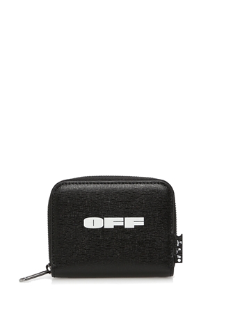 Off-White Kadın Siyah Kontrast Logolu Deri Cüzdan EU Off-White Kadın Siyah Kontrast Logolu Deri Cüzdan EU