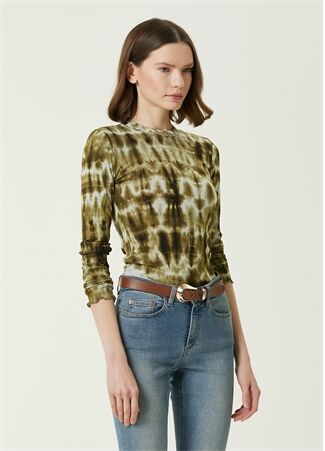 Polo Ralph Lauren Kadın Yeşil Bisiklet Yaka Batik Desenli Sweatshirt S EU Polo Ralph Lauren Kadın Yeşil Bisiklet Yaka Batik Desenli Sweatshirt S EU