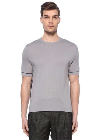 Palzileri Lab Erkek Colorblocked T-shirt Gri 48 IT