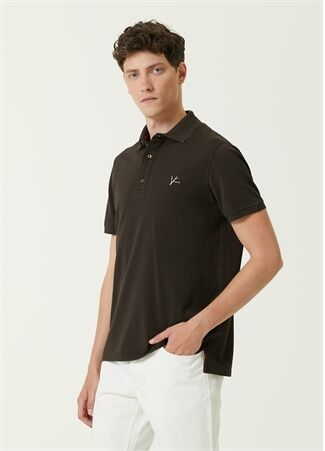 Isaia Erkek Kahverengi Polo Yaka T-shirt Yeşil L EU Isaia Erkek Kahverengi Polo Yaka T-shirt Yeşil L EU