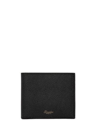 Pineider Erkek Siyah Logolu Deri Cüzdan EU