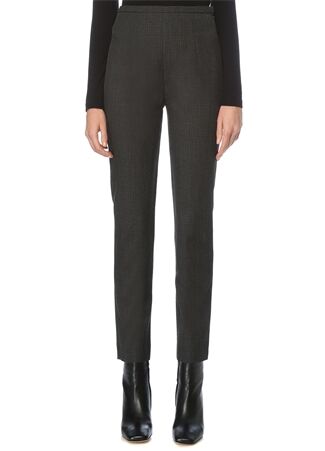 Toteme Kadın Gri Desenli Dar Paça Yün Pantolon L EU Toteme Kadın Gri Desenli Dar Paça Yün Pantolon L EU