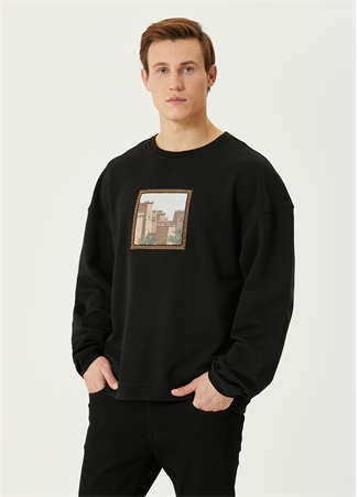 Les Benjamins Erkek Siyah Fotoğraf Baskılı Logolu Sweatshirt L Eu Les Benjamins Erkek Siyah Fotoğraf Baskılı Logolu Sweatshirt L Eu