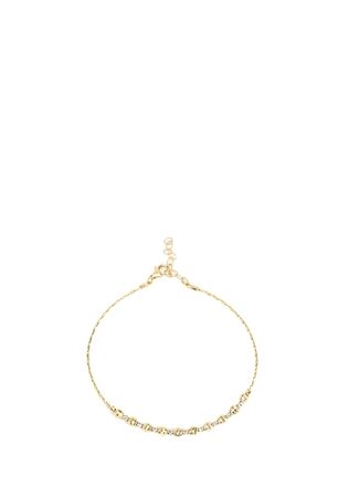 Collection Kadın Top Detaylı Altın Rengi Bileklik EU