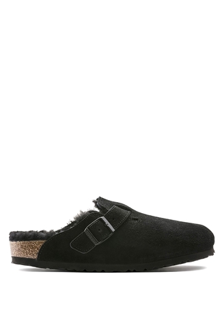 Birkenstock Kadın Boston Siyah Shearling Detaylı Deri Terlik 37 EU Birkenstock Kadın Boston Siyah Shearling Detaylı Deri Terlik 37 EU