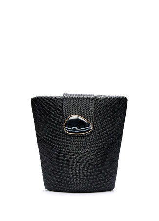 Bago Kadın Naomi Siyah Bucket Form El Örgüsü Çanta EU Bago Kadın Naomi Siyah Bucket Form El Örgüsü Çanta EU