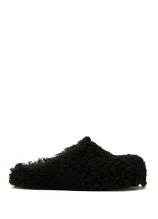 Marni Kadın Siyah Peluş Terlik 36 EU Marni Kadın Siyah Peluş Terlik 36 EU