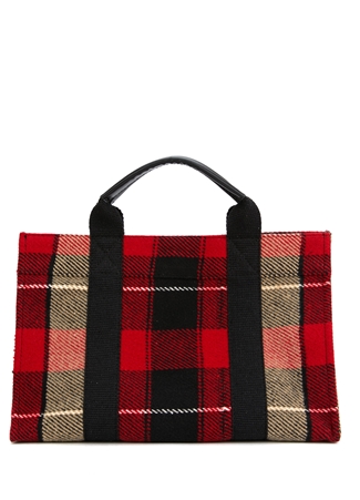 Beymen Kadın Small Kırmızı Siyah Ekose Desenli Omuz Çantası Eu Beymen Kadın Small Kırmızı Siyah Ekose Desenli Omuz Çantası Eu