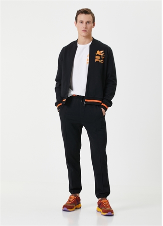 Etro Erkek Siyah Turuncu Logo Detaylı Jogger Pantolon S Eu Etro Erkek Siyah Turuncu Logo Detaylı Jogger Pantolon S Eu