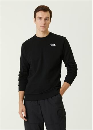 The North Face Erkek Coord Siyah Logolu Sweatshirt S EU