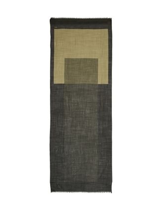 Pal Zileri Erkek Haki Yün Atkı Yeşil EU