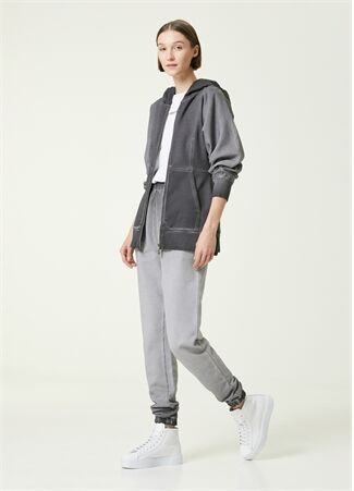 Academia Kadın Gri Degrade Jersey Pantolon XS