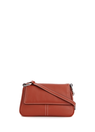 Staud Kadın Taba Deri Omuz Çantası Turuncu EU Staud Kadın Taba Deri Omuz Çantası Turuncu EU