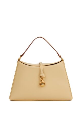 Nanushka Kadın Bej Logolu Omuz Çantası EU