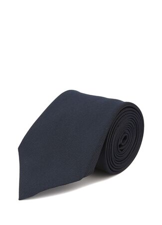 Zegna Erkek Lacivert İpek Kravat EU