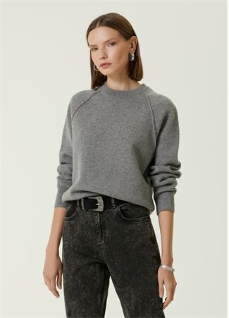 Academia Kadın Gri Çelik Örgü Kazak M