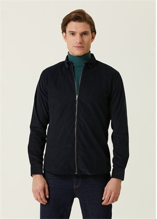 Network Erkek Slim Fit Lacivert Fitilli Gömlek 40 EU Network Erkek Slim Fit Lacivert Fitilli Gömlek 40 EU