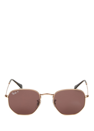 Ray-Ban Rose Gold Altıgen Formlu Güneş Gözlüğü Pembe 5 EU Ray-Ban Rose Gold Altıgen Formlu Güneş Gözlüğü Pembe 5 EU