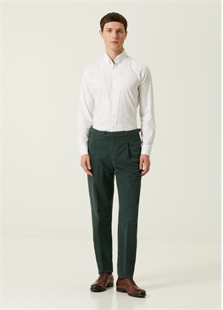 Pal Zileri Erkek Yeşil Pilili Pantolon 48 IT