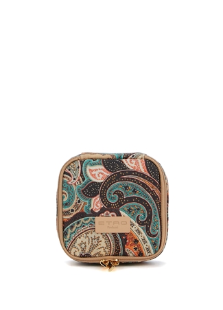 Etro Kadın Colorblocked Etnik Desenli Makyaj Çantası Siyah EU Etro Kadın Colorblocked Etnik Desenli Makyaj Çantası Siyah EU