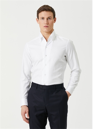 Fray Erkek Miami Beyaz Gömlek 40 IT