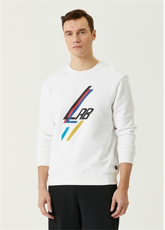 Palzileri Lab Erkek Beyaz Logo Detaylı Sweatshirt 50 IT Palzileri Lab Erkek Beyaz Logo Detaylı Sweatshirt 50 IT