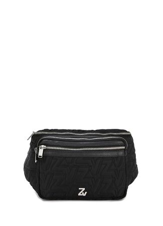 Zadig&Voltaire Kadın Siyah Logolu Omuz Çantası EU