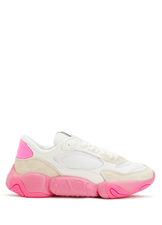 Valentino Garavani Kadın Beyaz Pembe Taban Detaylı Deri Sneaker 36 EU Valentino Garavani Kadın Beyaz Pembe Taban Detaylı Deri Sneaker 36 EU