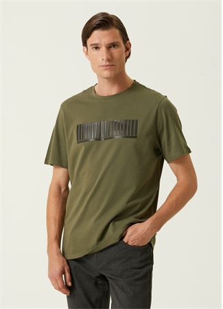 Network Erkek Slim Fit Yeşil Baskılı T-shirt S EU Network Erkek Slim Fit Yeşil Baskılı T-shirt S EU