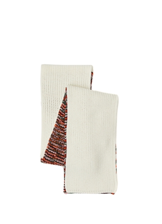 Missoni Distribution Kadın Colorblocked Yün Atkı Beyaz EU Missoni Distribution Kadın Colorblocked Yün Atkı Beyaz EU