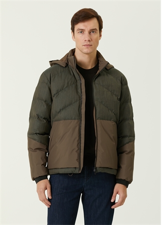 Z Zegna Erkek Use The Existing Haki Kapüşonlu Yün Puff Mont M IT Z Zegna Erkek Use The Existing Haki Kapüşonlu Yün Puff Mont M IT