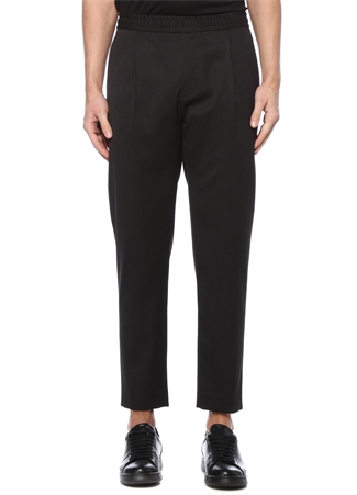 Theory Erkek Antrasit Beli Büzgülü Dar Paça Yün Pantolon Gri L EU